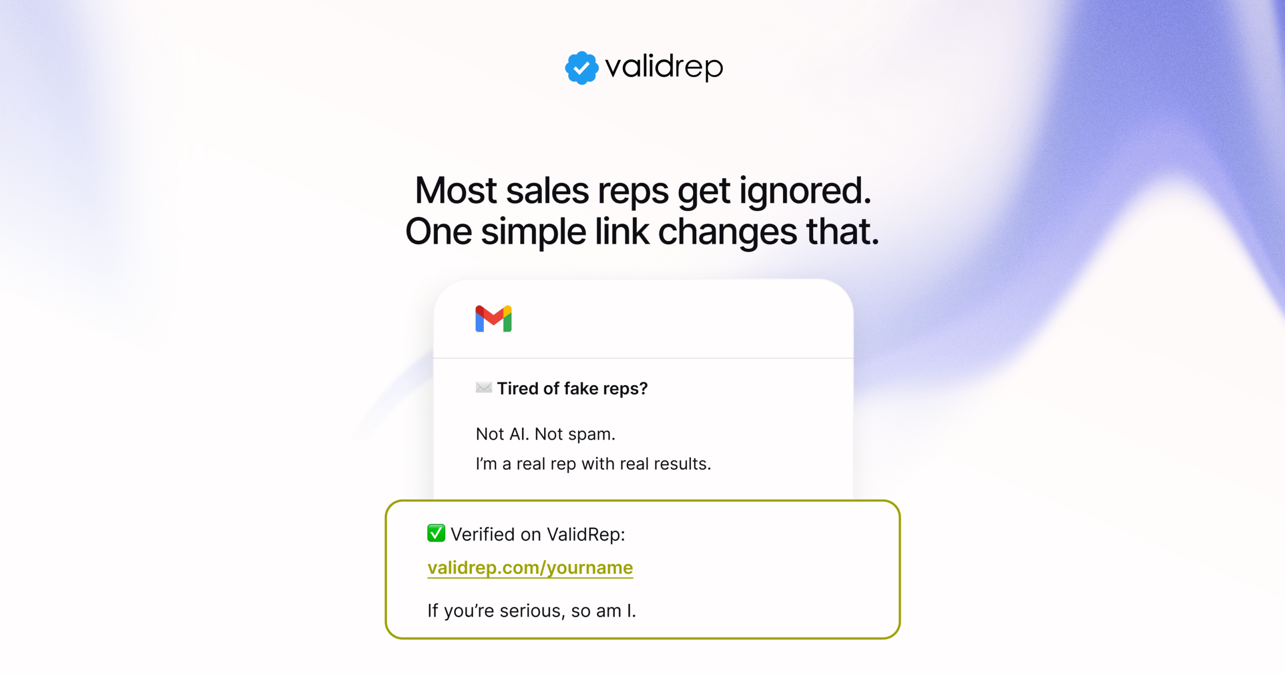 ValidRep | Sales Rep Profiles That Build Instant Credibility